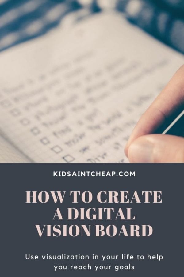 How to Create a Digital Vision Board - Kids Ain't Cheap